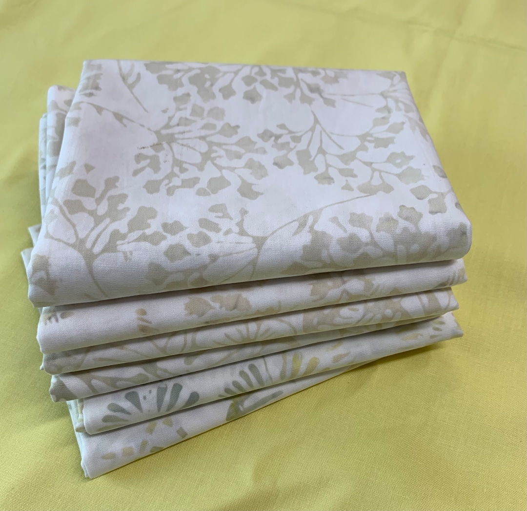 6pc FQ Cream Batiks by Anthology - Etsy