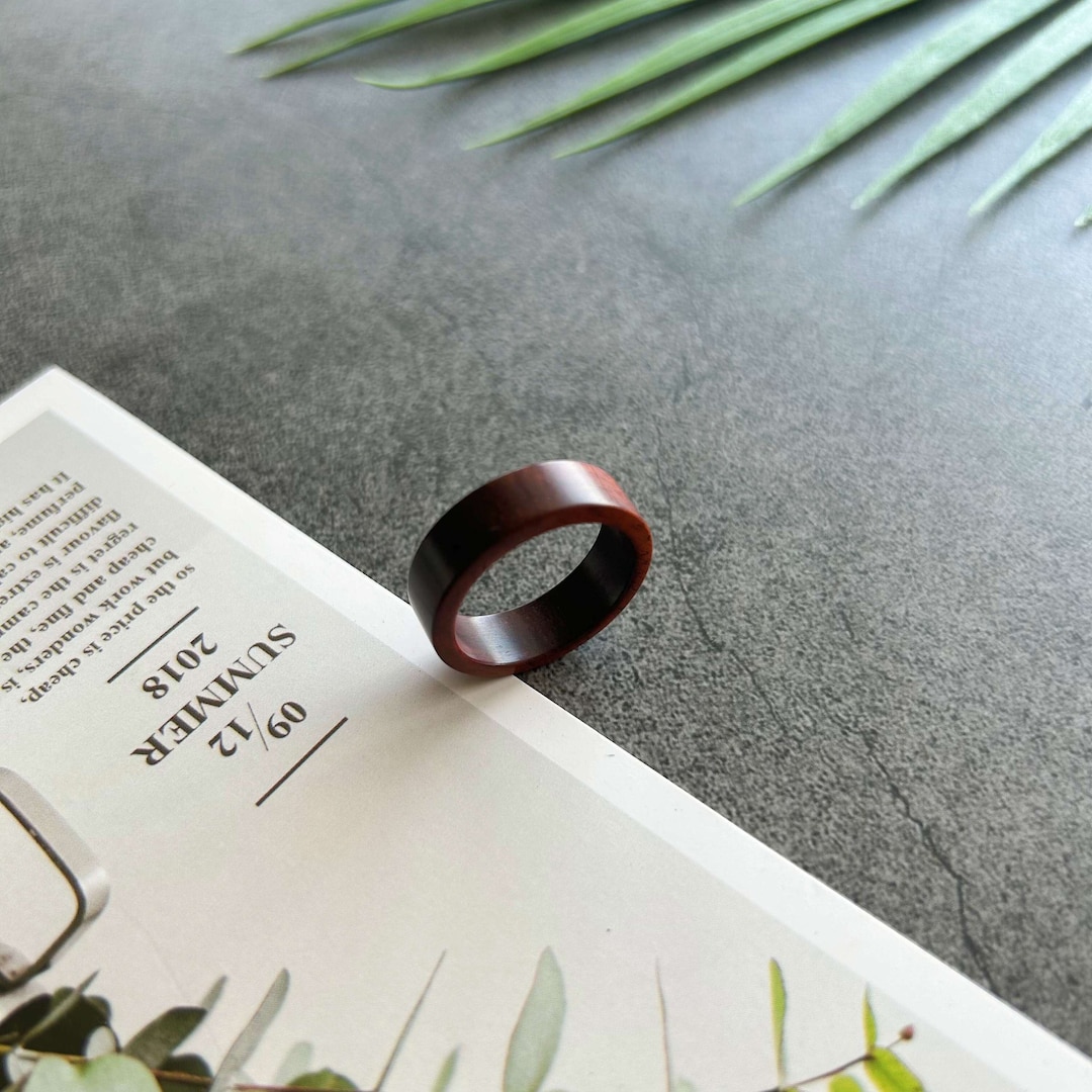 Personalized Engraved Wood Ring - Etsy