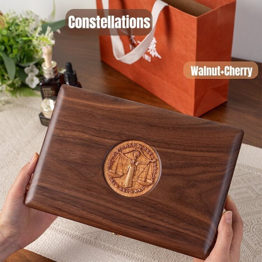 Constellations Walnut Jewelry Box, Wood Jewelry Box, Jewelry Organizer ...