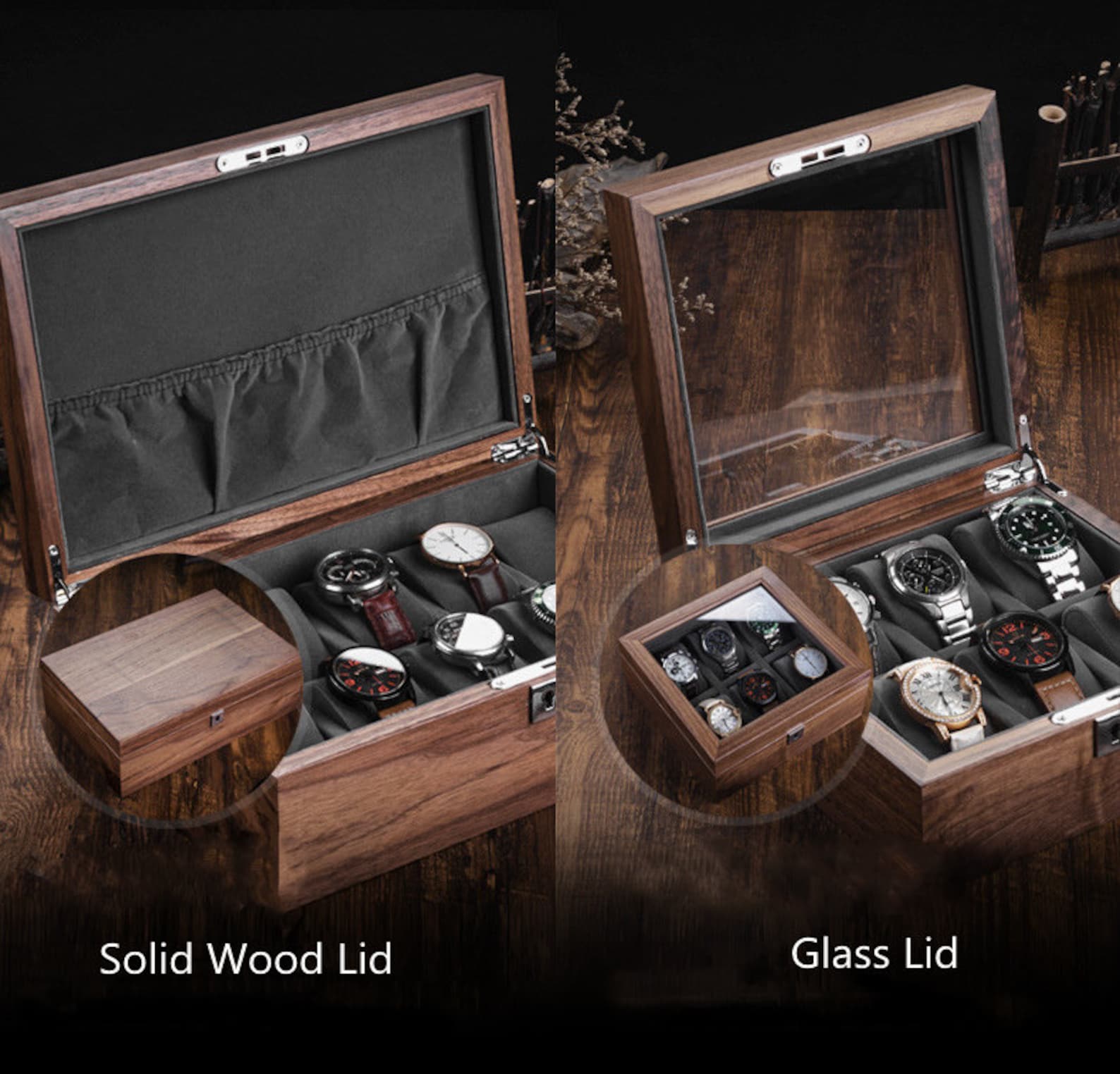 Custom Engraved Watch Box, Personalized Watch Storage Case, Birthday ...