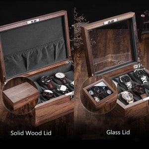Custom Engraved Watch Box, Personalized Watch Storage Case, Birthday ...
