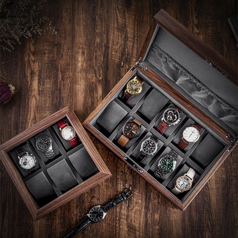 Custom Engraved Watch Box, Personalized Watch Storage Case, Birthday ...