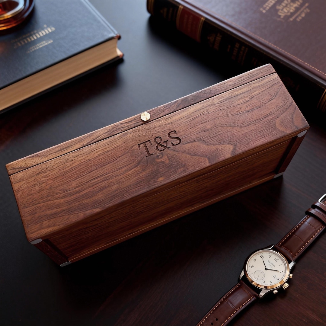 Personalized Wood Watch Case, Custom Watch Box for Men, Mens Watch ...