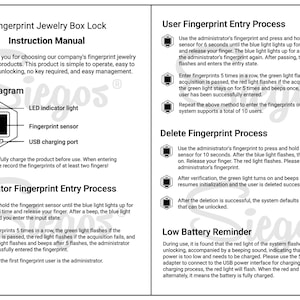 Fingerprint Lock Wood Jewelry Box, Custom Wood Jewelry Box ...