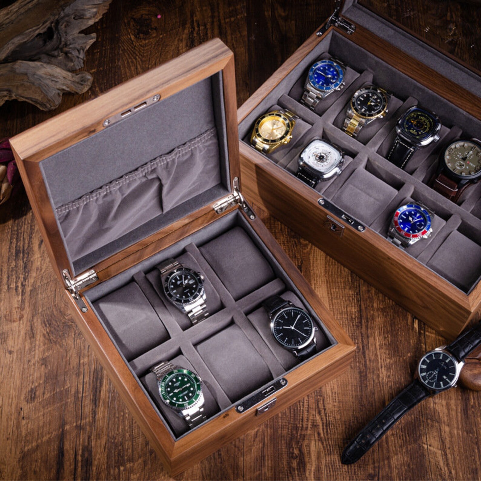 Custom Engraved Watch Box, Personalized Watch Storage Case, Birthday ...