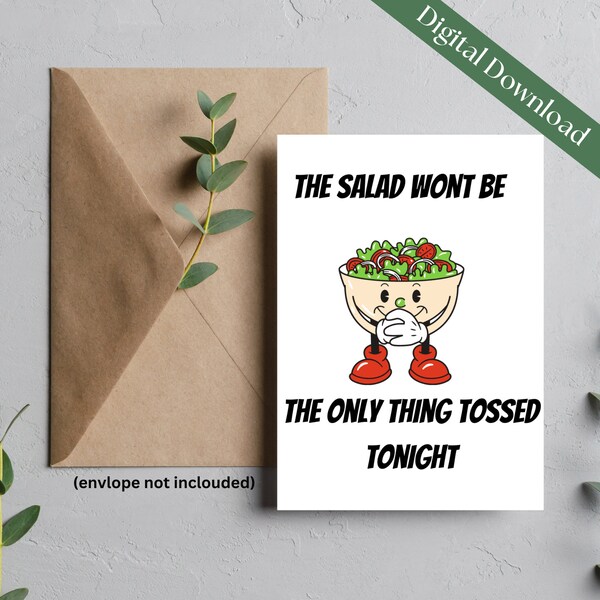 Paper Salad Greeting Cards - Etsy