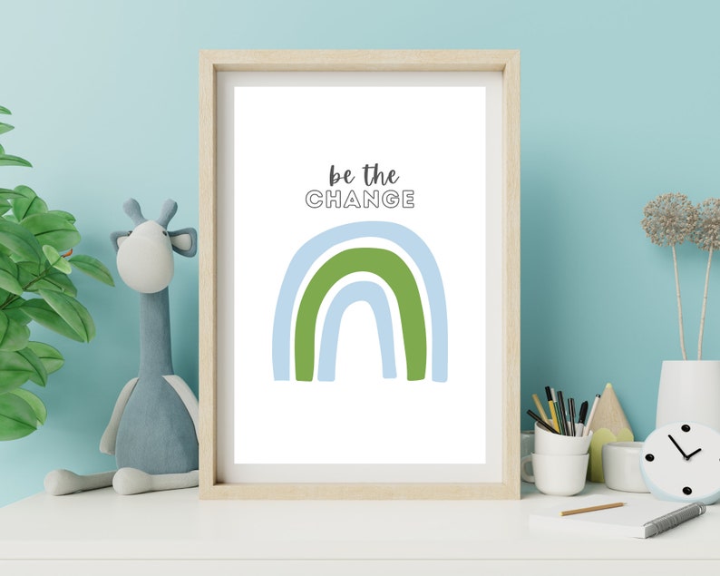 Be the Change Classroom Printable Poster Growth Mindset Encouraging ...