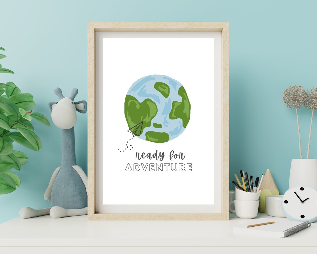 Ready for Adventure Wanderlust Printable Art World Traveler, Lonely ...