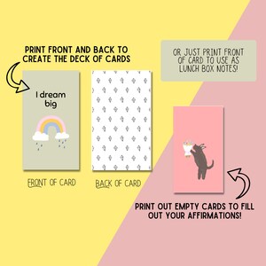 50 Mini Affirmations for Kids Card Deck in BRIGHTS & BOLD Lunch Box ...