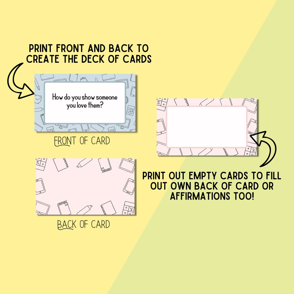 40 Conversation Starter for Kids & Families Card Deck Growth Mindset ...