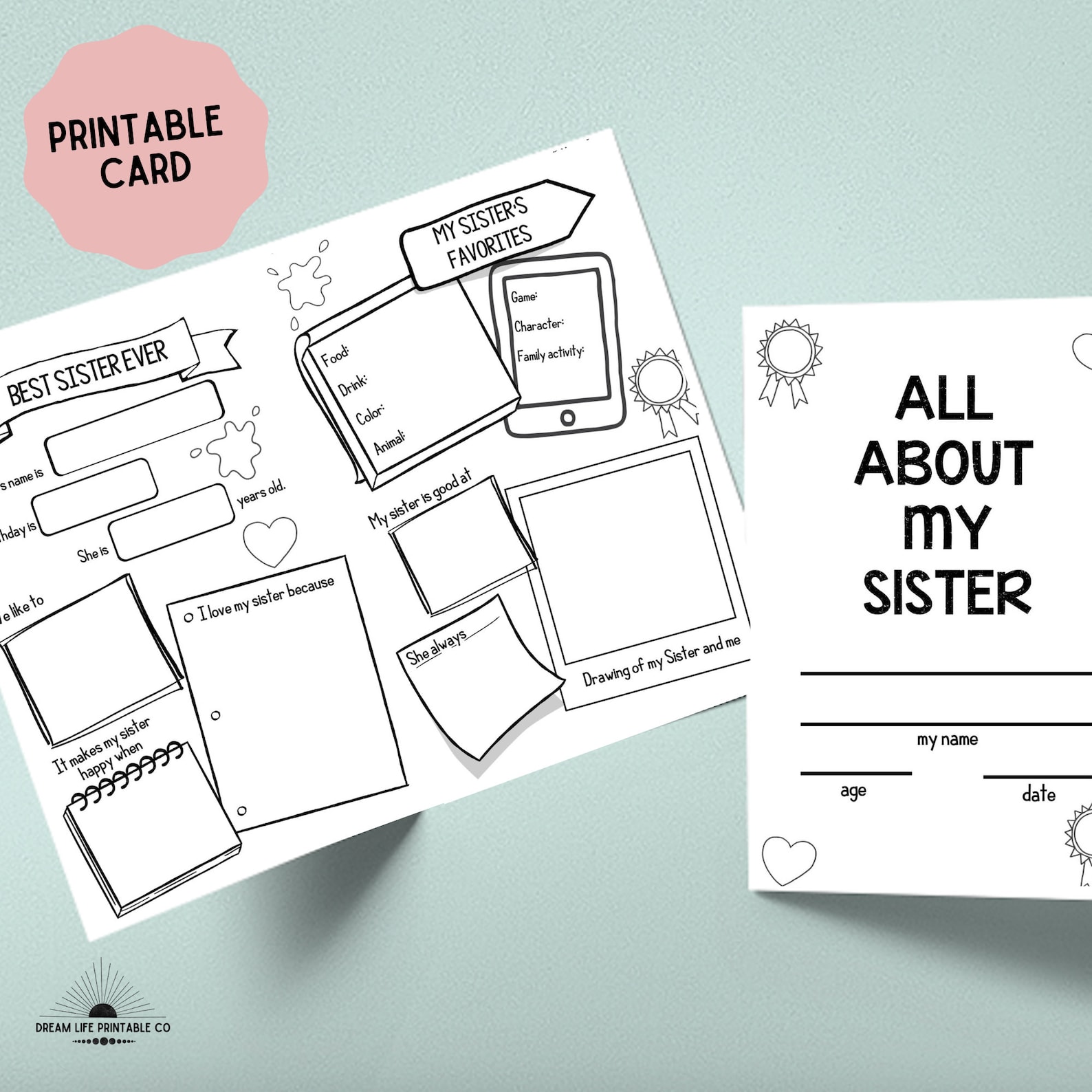 All About My Family Questionnaire Card | All About Mom, All About Dad ...