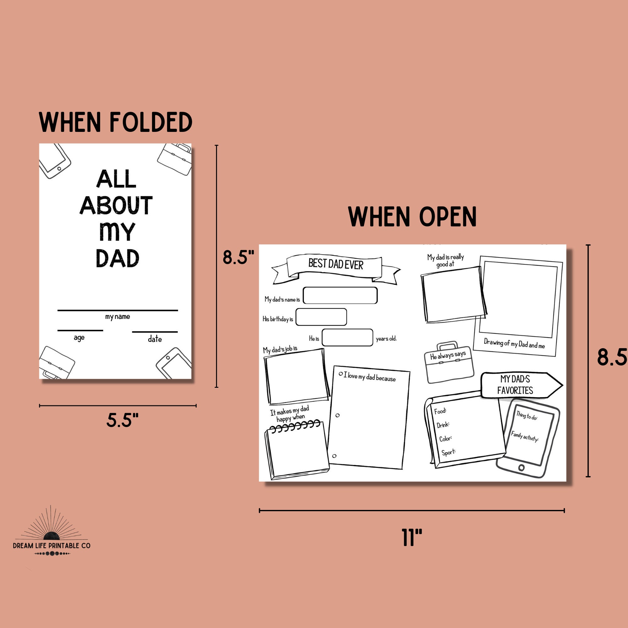 All About My Family Questionnaire Card All About Mom, All About Dad ...