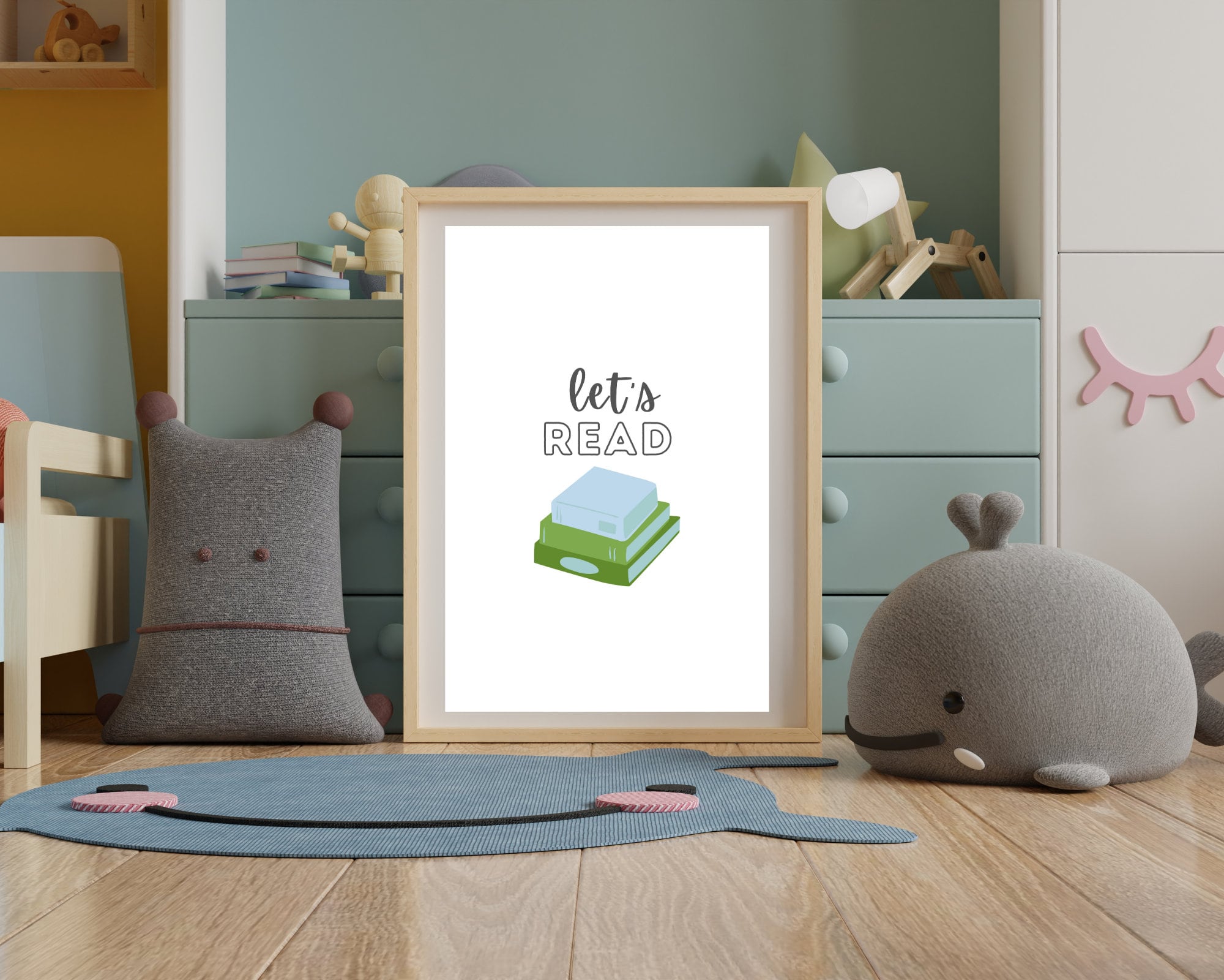 Let's Read Printable Poster Reading Motivational Read Across America ...