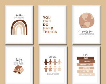 44 Mini Printable Positive Affirmations in DARK MAUVE Oracle - Etsy