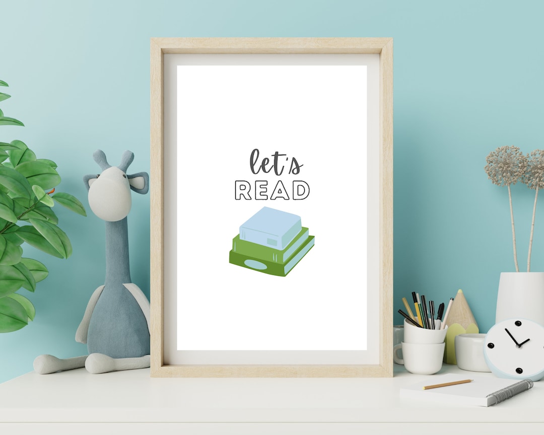 Let's Read Printable Poster | Reading Motivational Read Across America ...