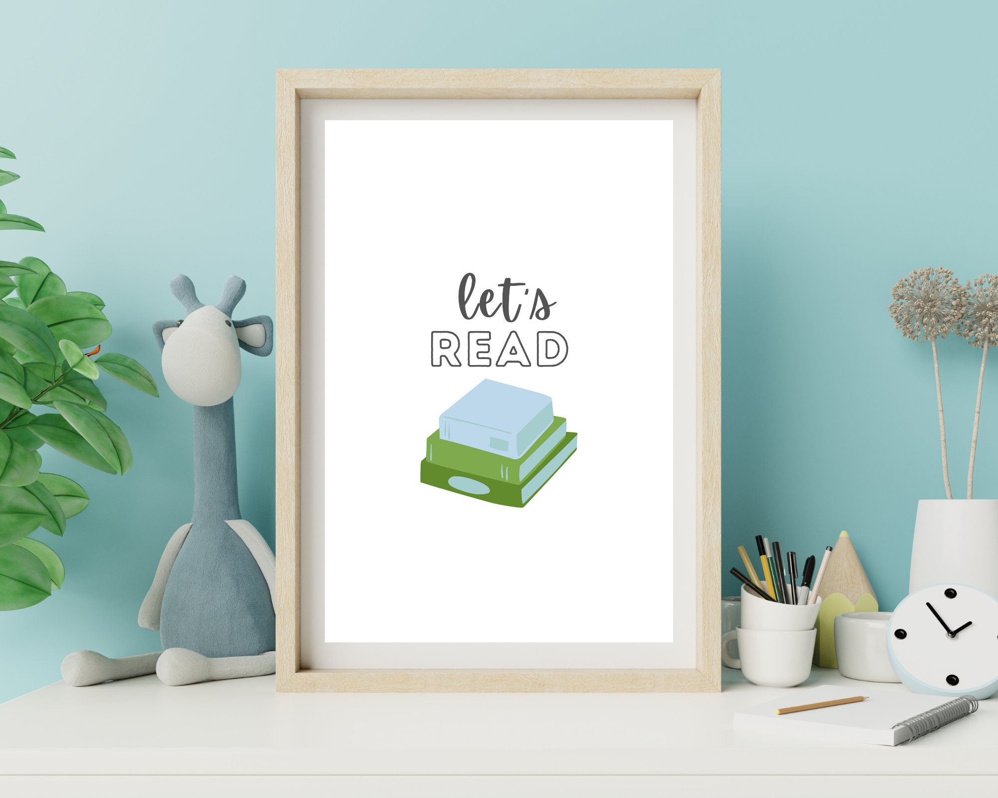 Let's Read Printable Poster Reading Motivational Read Across America ...