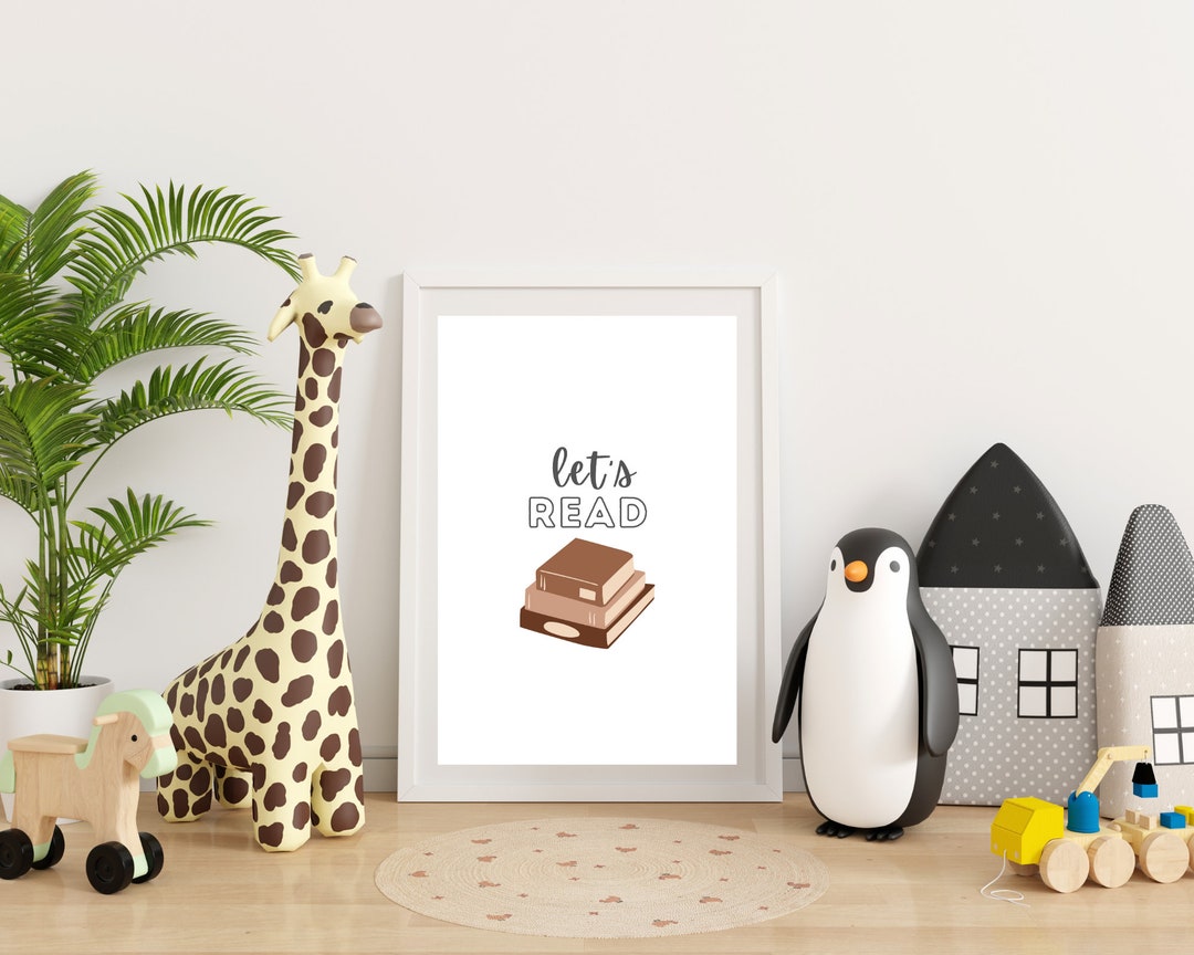 Cartel imprimible de Let's Read / Lectura motivacional Leer en todo ...