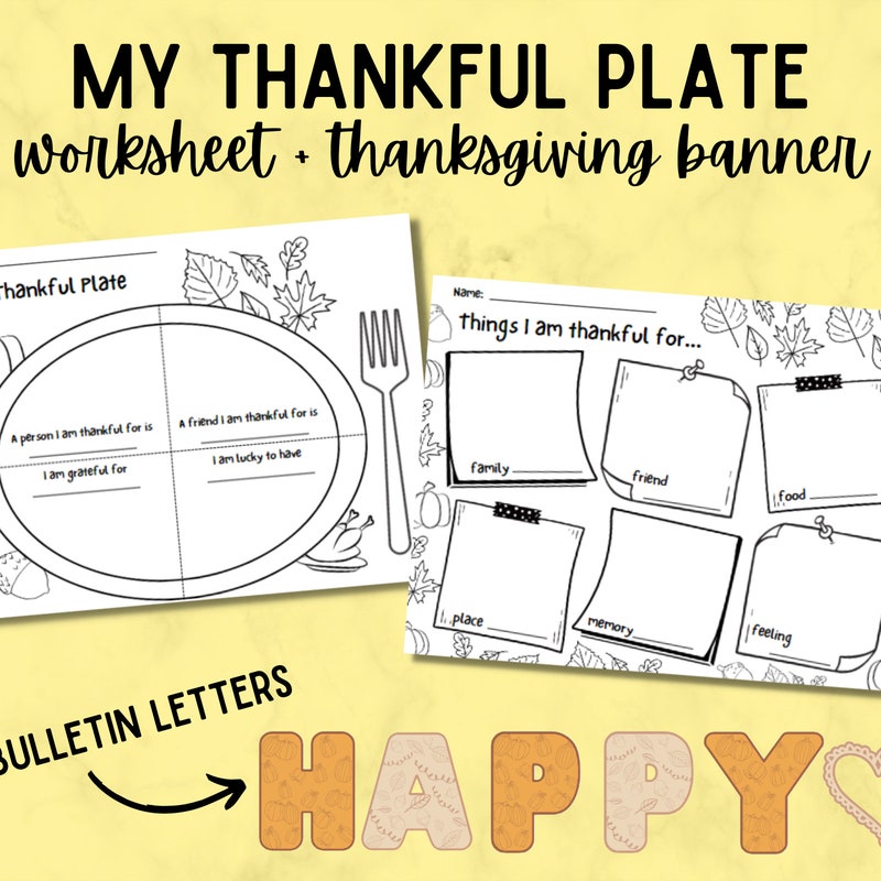 Thankful Plates - Etsy
