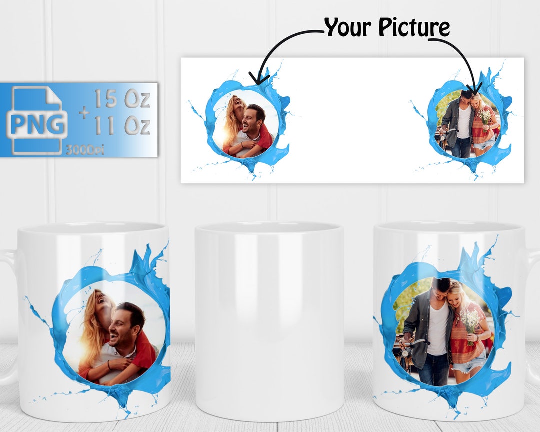 Photo Mug Template, Picture Mug Template for Sublimation 11 and 15 Oz ...