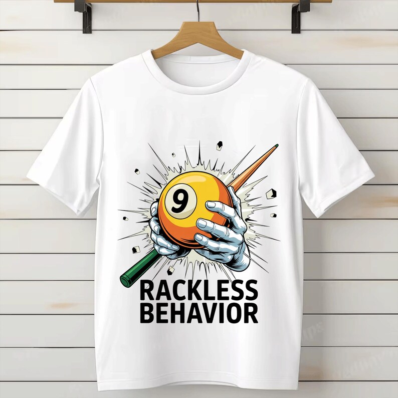 9 Ball Breaking Pool Cue Design | Rackless Behavior Art, Pool Lover ...