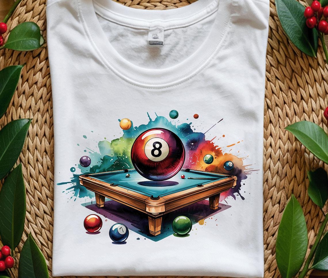 Billiards Png, Sublimation Design, Pool Png, 8 Ball Png, Snooker Png ...
