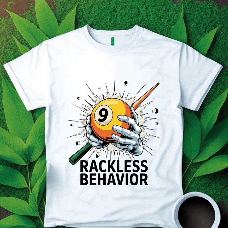 9 Ball Breaking Pool Cue Design | Rackless Behavior Art, Pool Lover ...