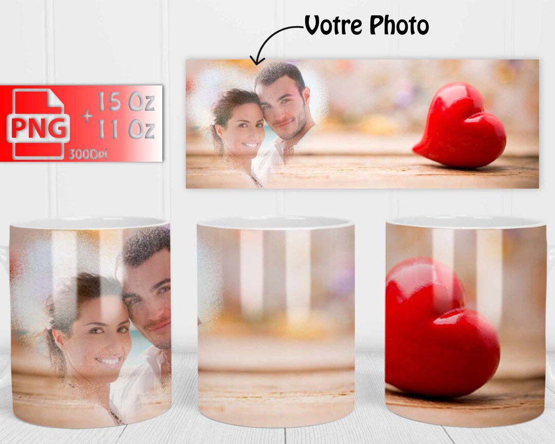 Love Photo Mug Photo Mug Wrap Png Picture Mug Template for - Etsy
