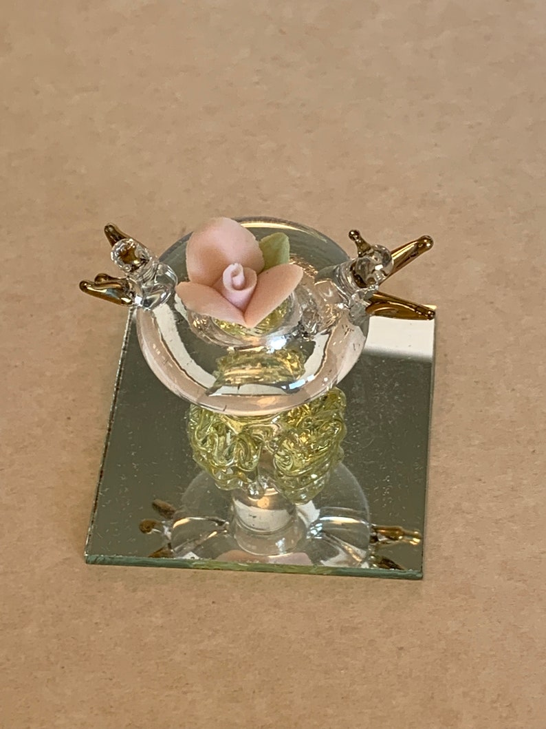 Crystal Bird Bath Figurine - Etsy