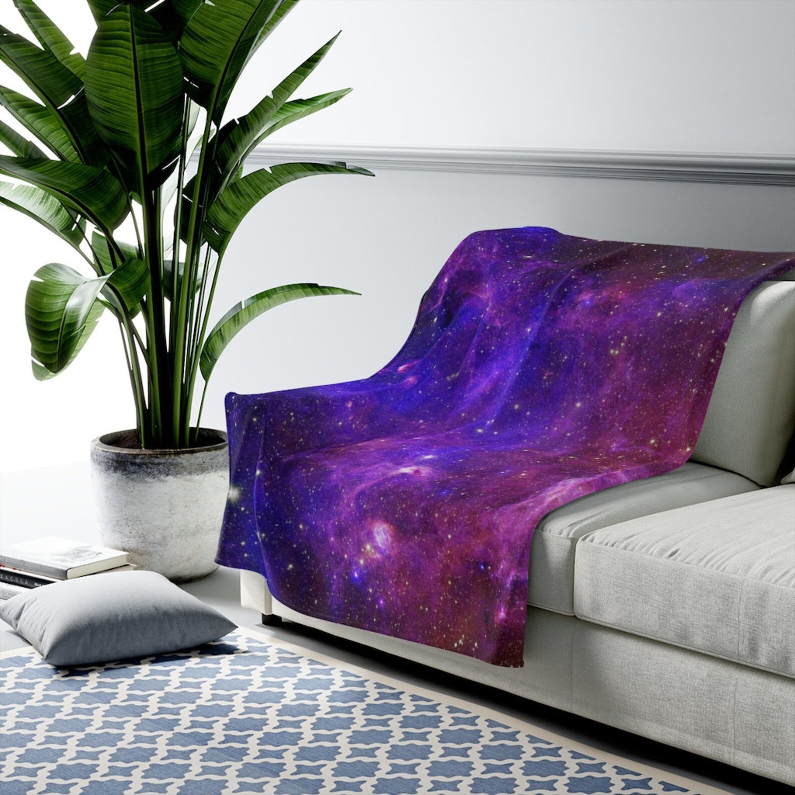 Galaxy Blanket Space Blanket Universe Blanket Comfy Etsy