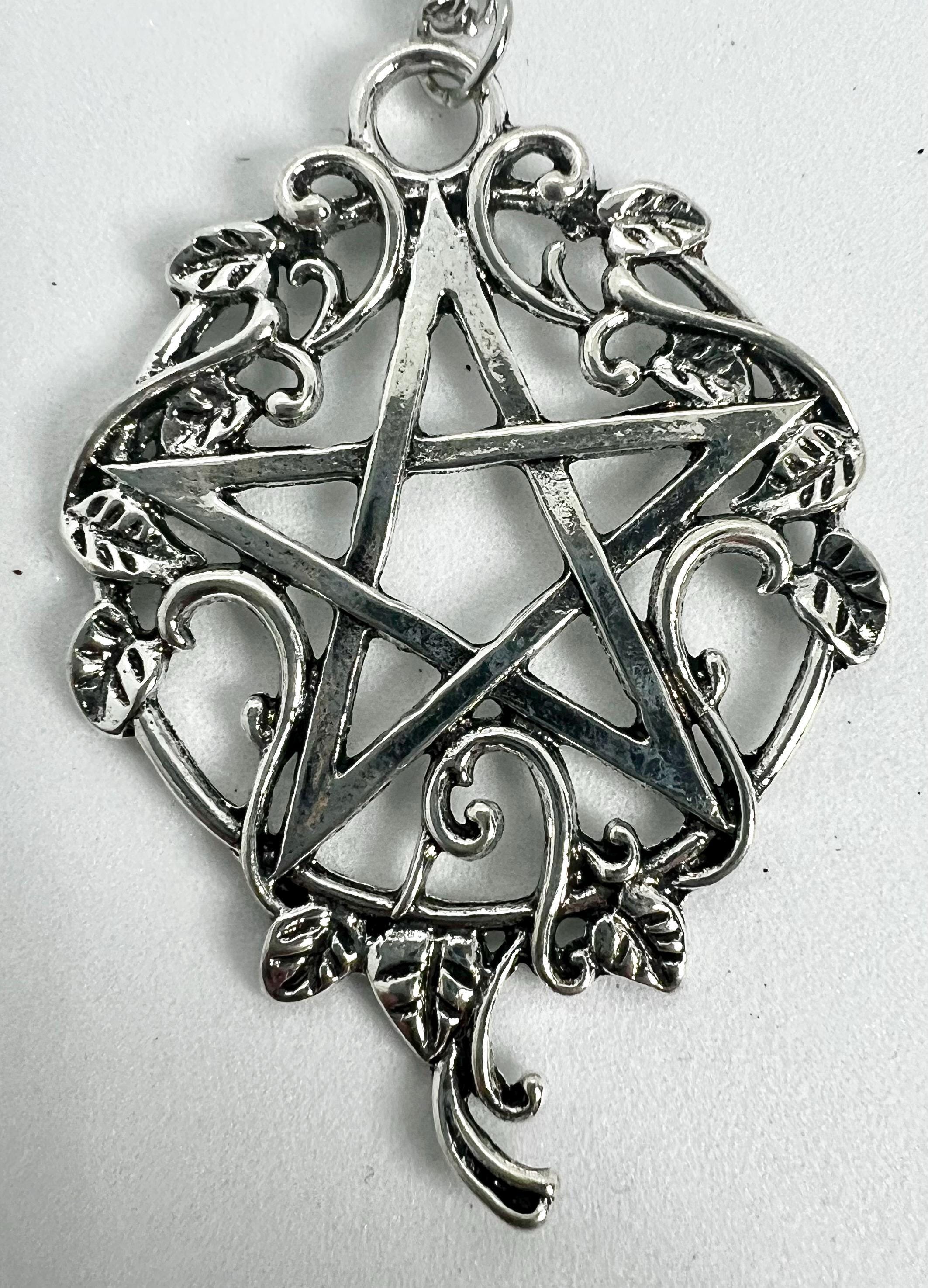 Fancy Pentagram Pendant With Chain - Etsy