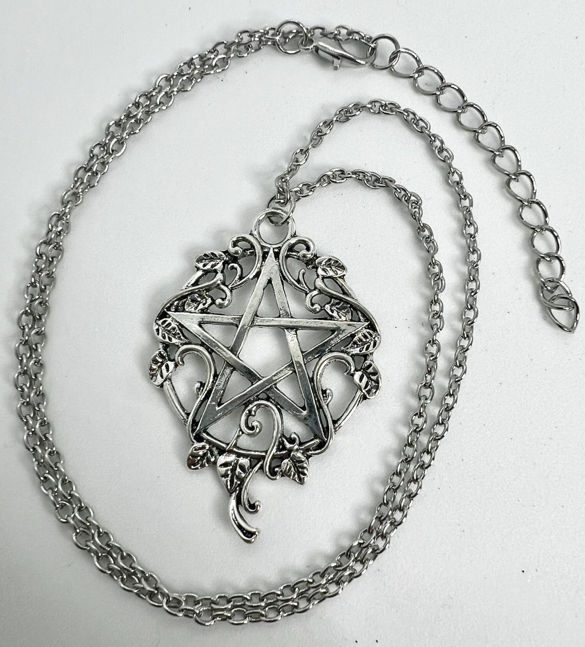 Fancy Pentagram Pendant With Chain - Etsy