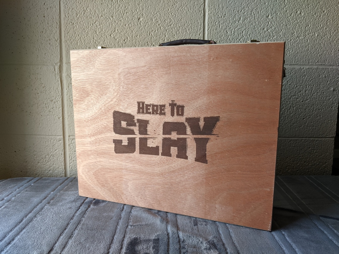 Engraved Here to Slay Box and Insert | the Best Storage Solution! - Etsy