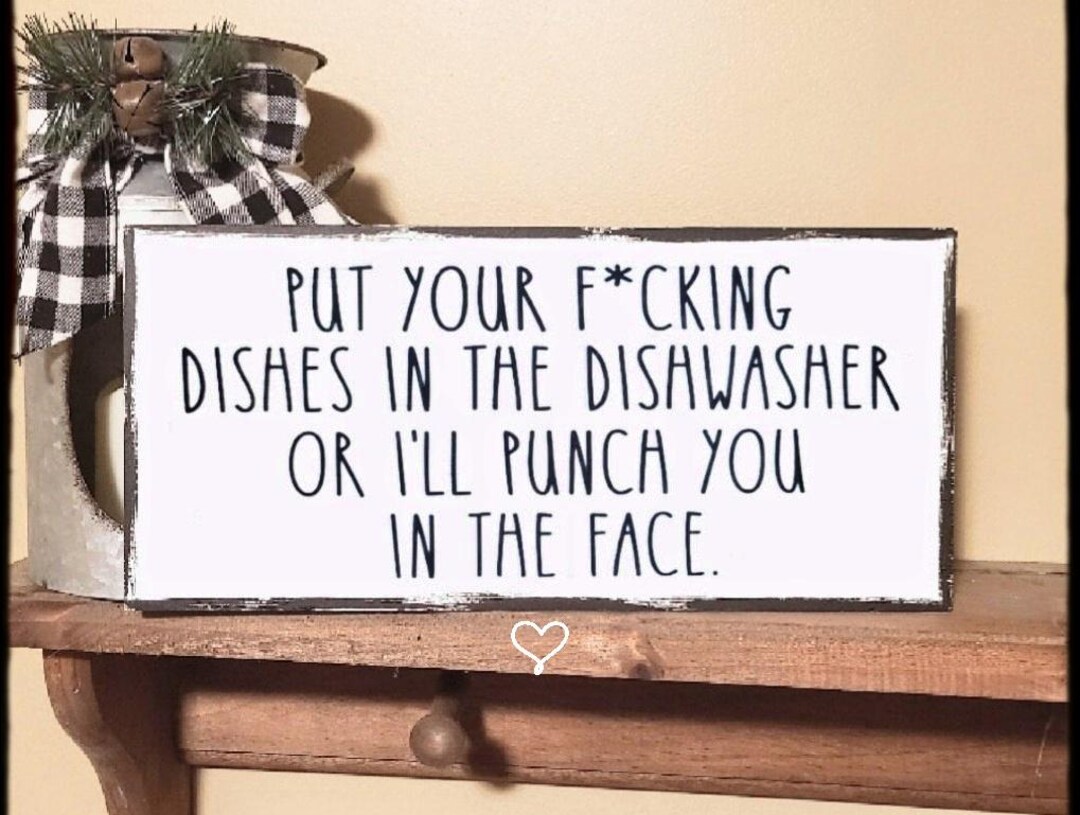 NEW Funny Kitchen Decor, Country Farmhouse Sign, Home Decor, Wood Sign ...