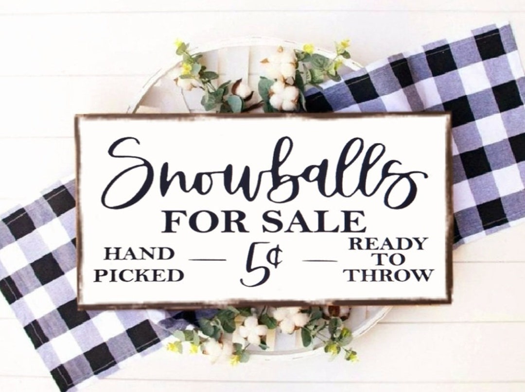 NEW Easter Rustic Country Farmhouse Home Decor Wood Sign Snowballs for ...