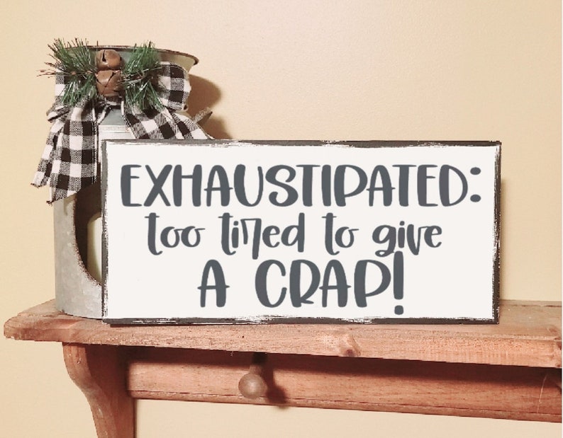 NEW Easter Kitchen Decor Country Farmhouse Home Decor Wood Sign Funny ...