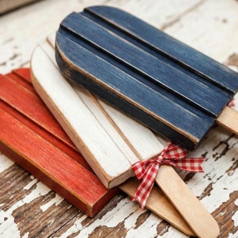 Rustic Wooden Popsicle - Etsy