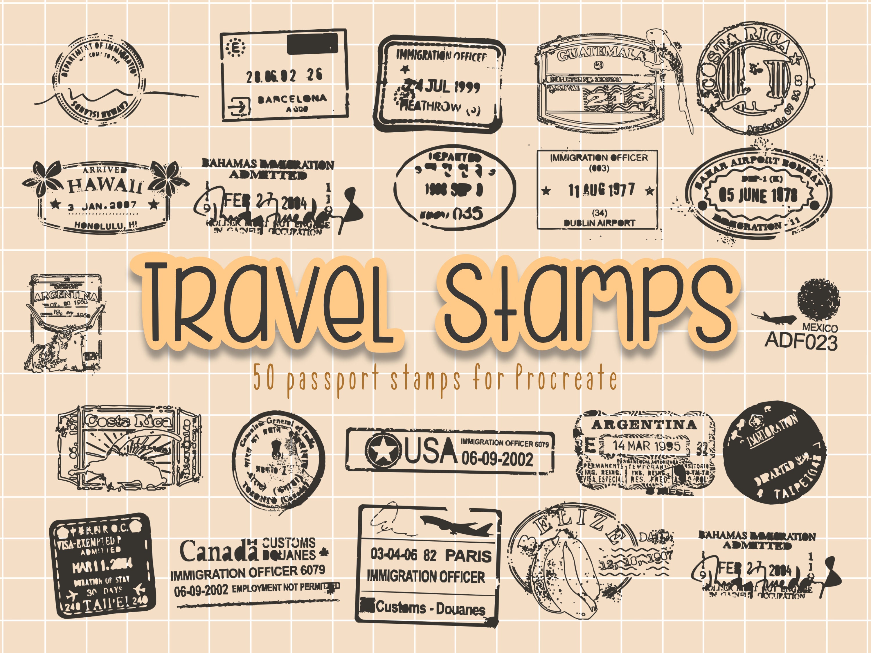 Travel Stamp Png