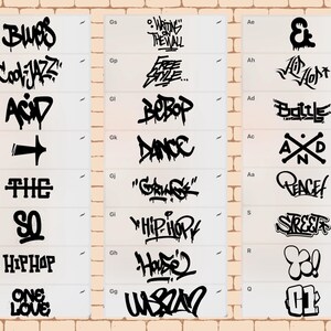 Graffi Stamp Procreate, Street Art Stamps, Procreate Stamps Set ...