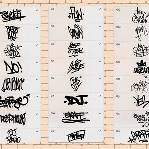 Graffi Stamp Procreate, Street Art Stamps, Procreate Stamps Set ...