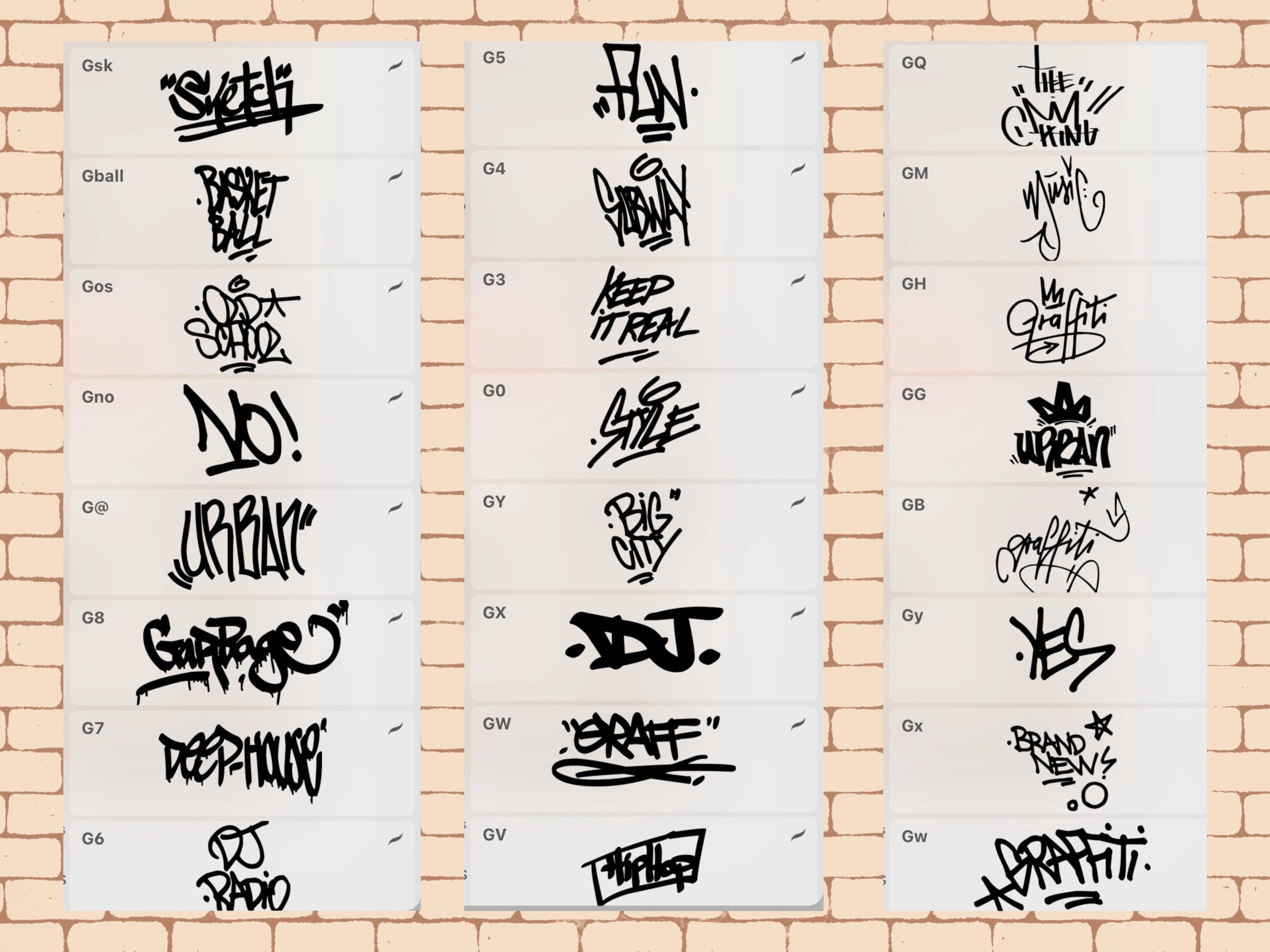 Graffi Stamp Procreate, Street Art Stamps, Procreate Stamps Set ...