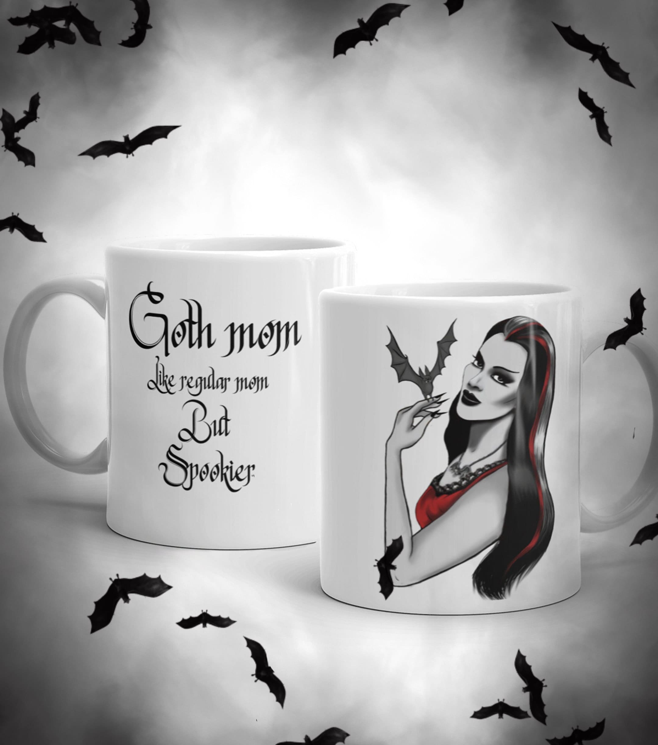 Goth Mom Spooky Mom Little Bat Goth Girl Lilly Munster - Etsy
