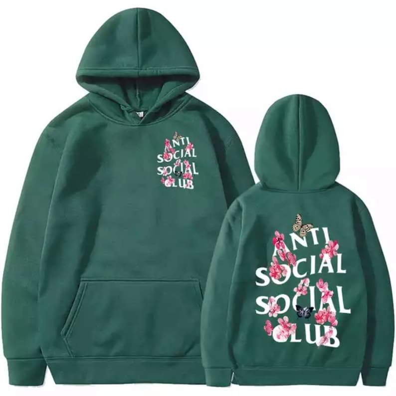 Anti Social Hoodie - Etsy