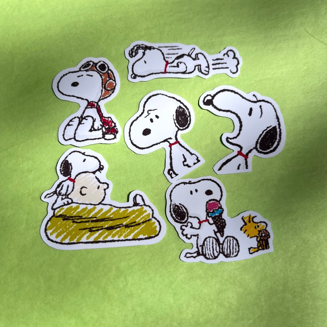 Snoopy & Friend Sticker Set Snoopy Matte Stickers Ft Charlie - Etsy ...