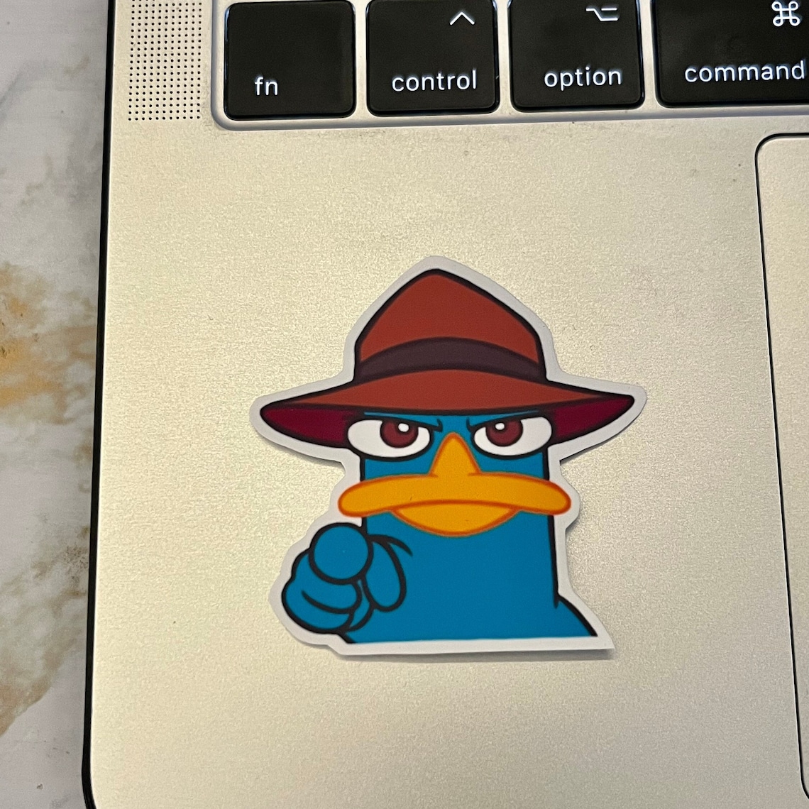 Perry the Platypus Sticker Phineas and Ferb Secret Agent | Etsy