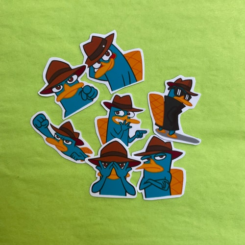 Perry the Platypus buff Sticker Phineas and Ferb - Etsy UK