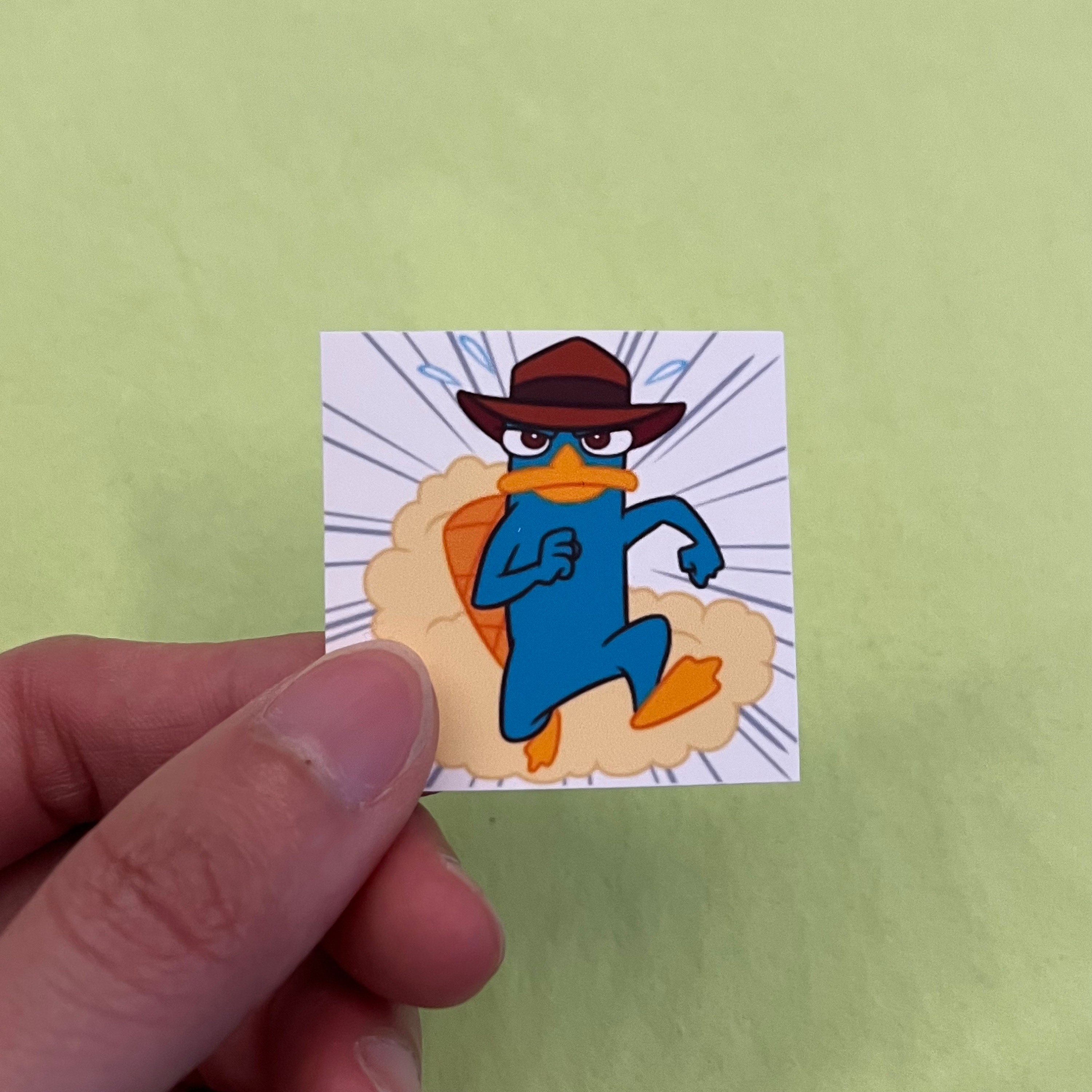 Set of 4 Perry the Platypus Stickers Agent P Stickers for - Etsy