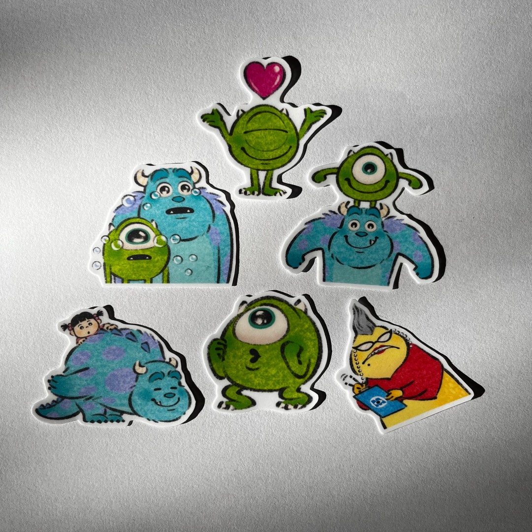 Monsters Inc Stickers Mike Wazowski Sticker, Boo, Sully Sticker ...