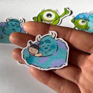 Monsters Inc Stickers Mike Wazowski Sticker, Boo, Sully Sticker ...