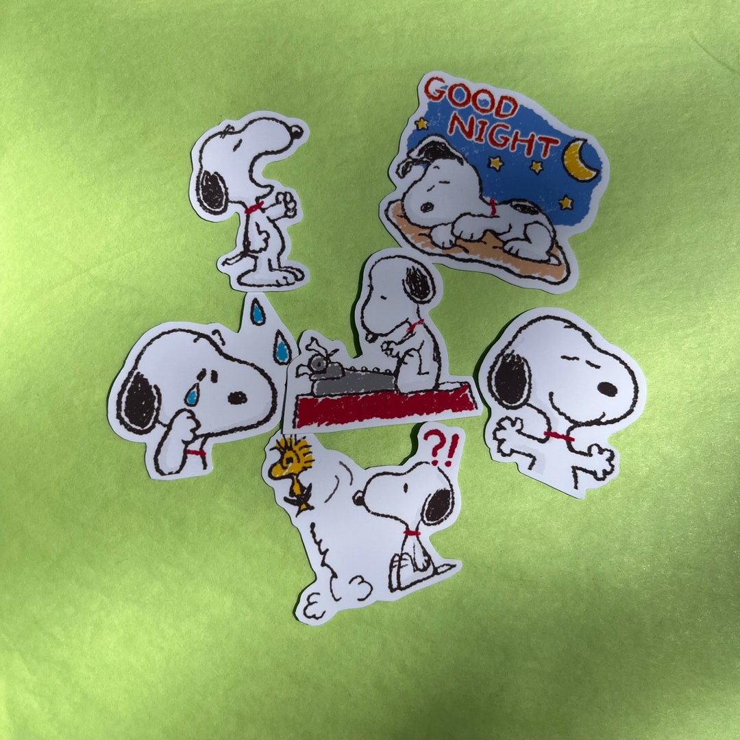 Snoopy & Friend Sticker Set Snoopy Matte Stickers Ft Charlie Brown ...