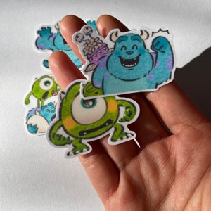 Monsters Inc Stickers Mike Wazowski Sticker, Boo, Sully Sticker ...